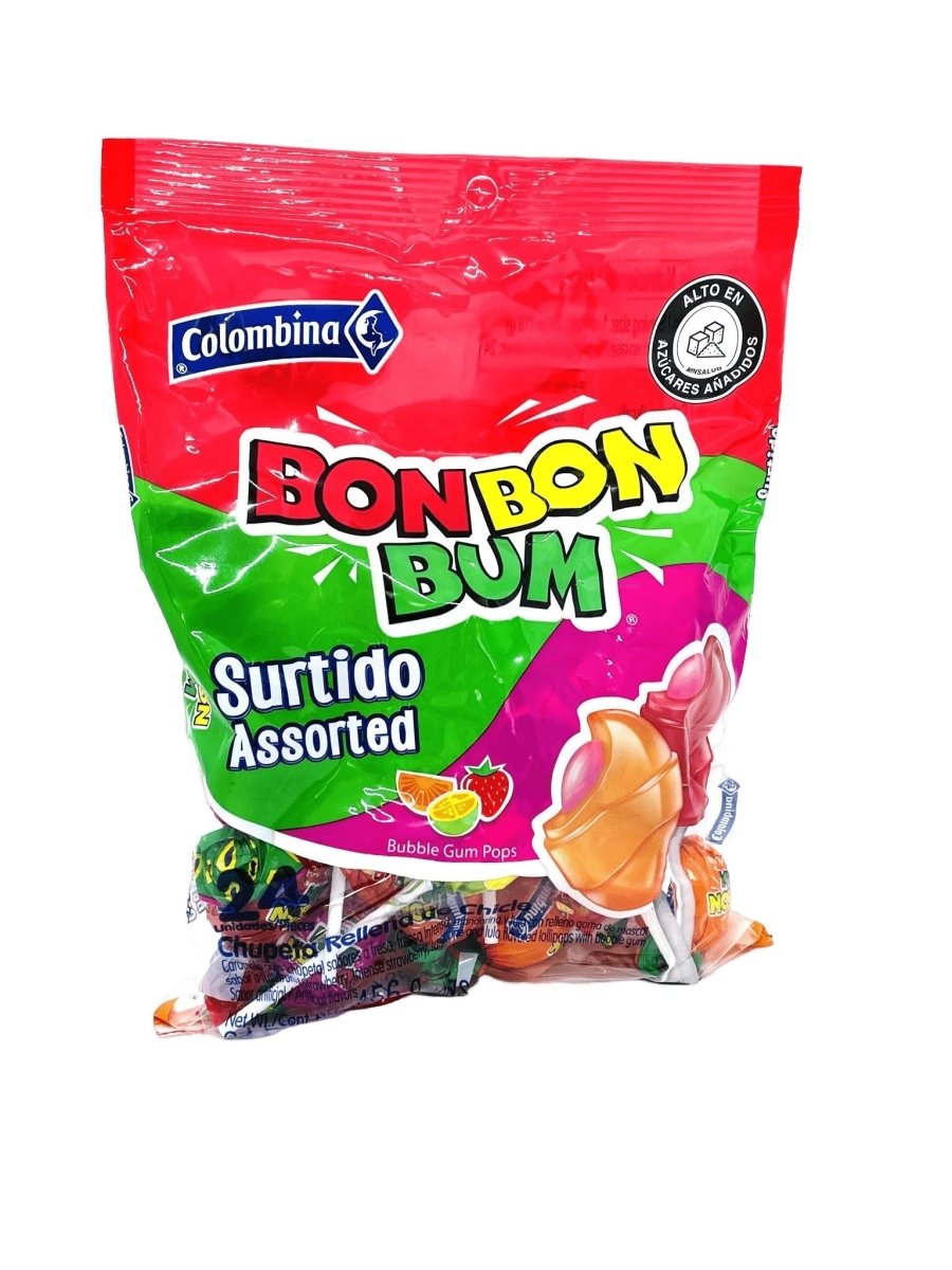 Bon Bon Bum Bubble Gum Lollipops
